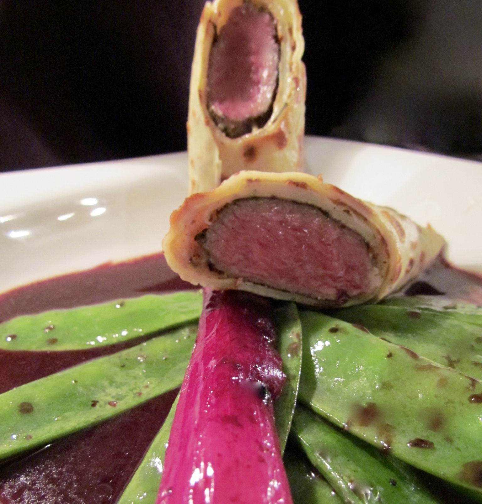 Fillet of Lamb, Herb Crêpes & Cassis Sauce – Nahdala's Kitchen